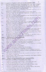 English Code 1423 BA – AIOU Free Solved Assignment No.1 Autumn 2013